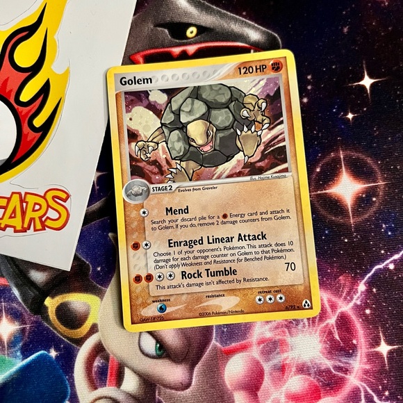Pokemon | Other | Pokemon Ex Legend Maker Golem Card Holo 206 | Poshmark